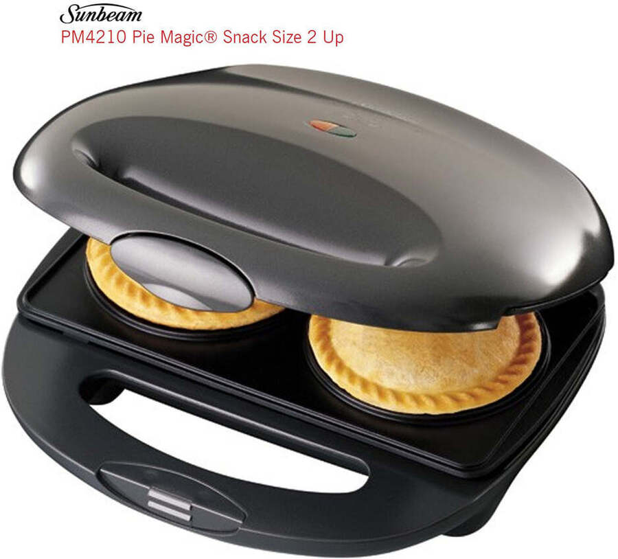Sunbeam Pie Magic Snack Size 2 Up - Pie Maker PM4210 $55 (RRP $89.99 ...