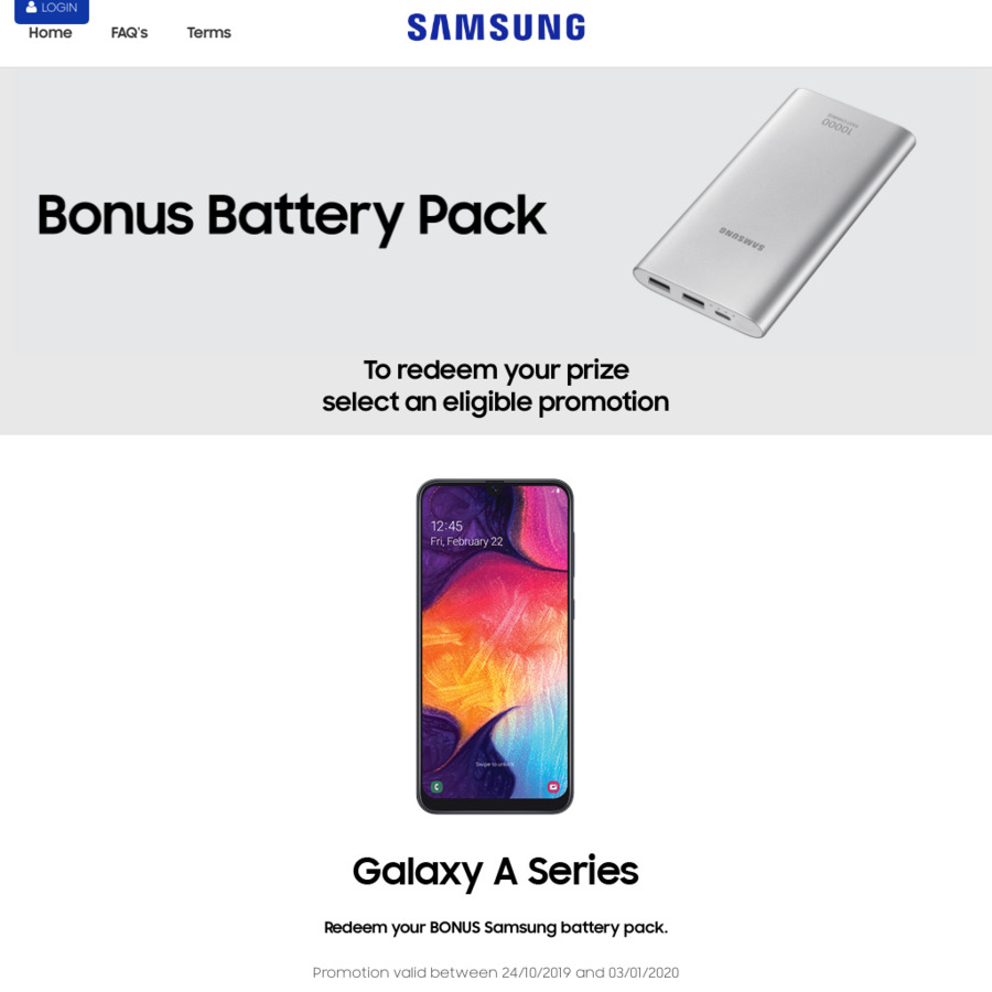 Free 10,000mAh Fast Charging Silver Battery Pack with Purchase of ...