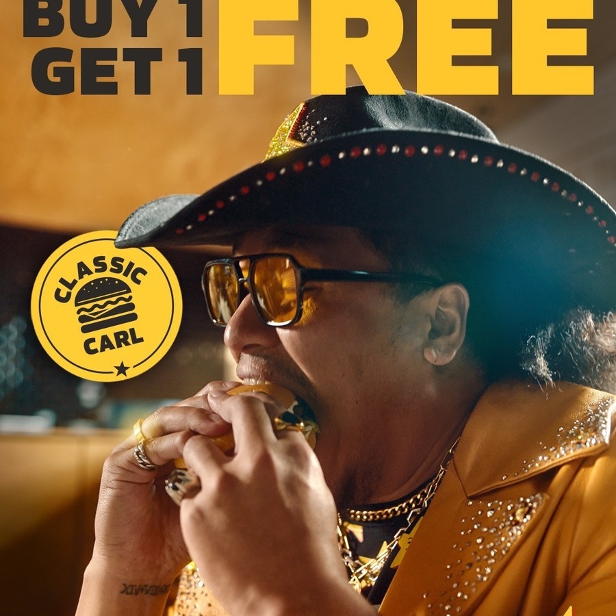 Buy One Classic Carl Burger for $9.99, Get One Free (Show Coupon to ...