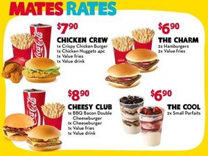 Mates Rates @ Wendys - ChoiceCheapies