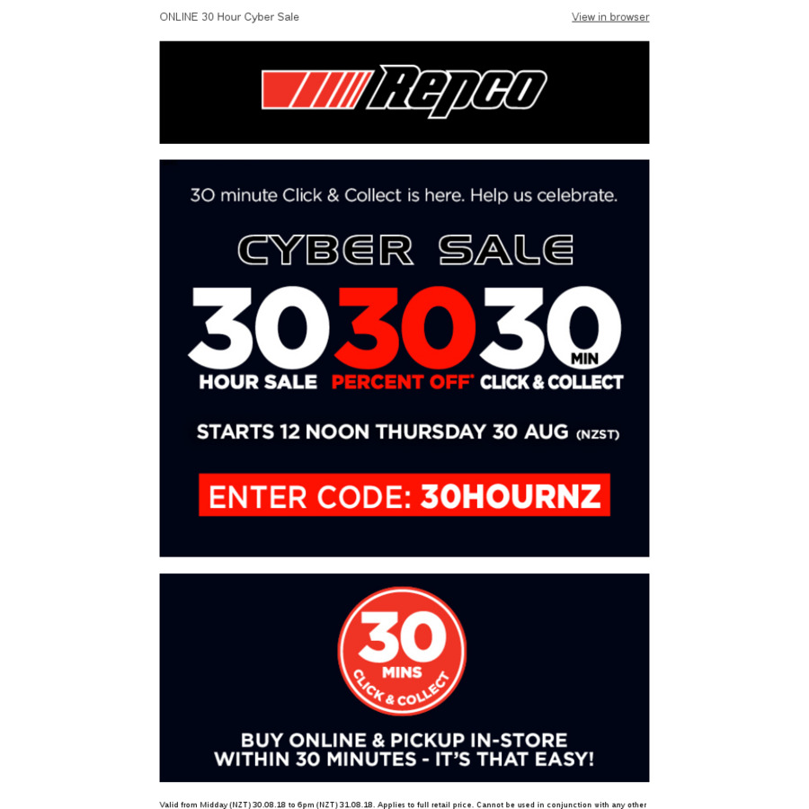 30% off Site Wide @ Repco - ChoiceCheapies