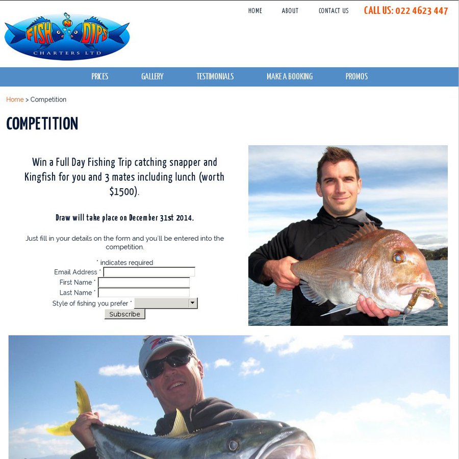 Win a Full Day Fishing Trip Catching Snapper and Kingfish for You and 3 ...