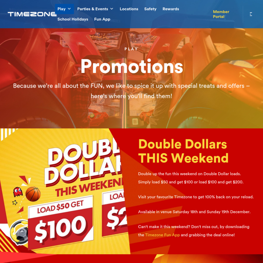 Double Dollars This Weekend (Load $50, Get $100; Load $100, Get $200 ...