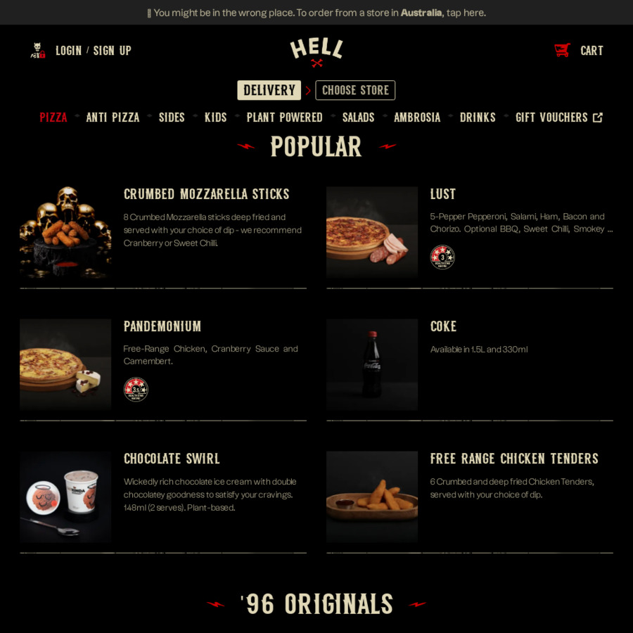 Free Delivery or Side with $30 Spend at Hell Pizza - ChoiceCheapies