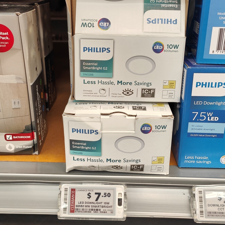 Philips Essential SmartBright LED Downlight G2 10 Watt Warm White $7.50 ...
