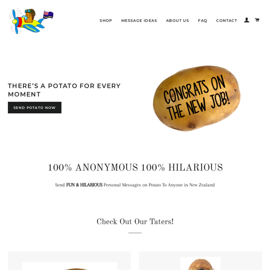 10% off Potato Messages @ Potato Post - ChoiceCheapies