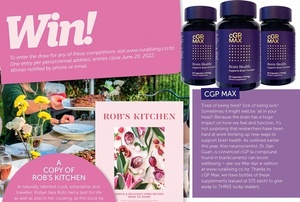 Win a copy of Rob's Kitchen book, gifts from Wet & Forget, Dolly Mumma ...