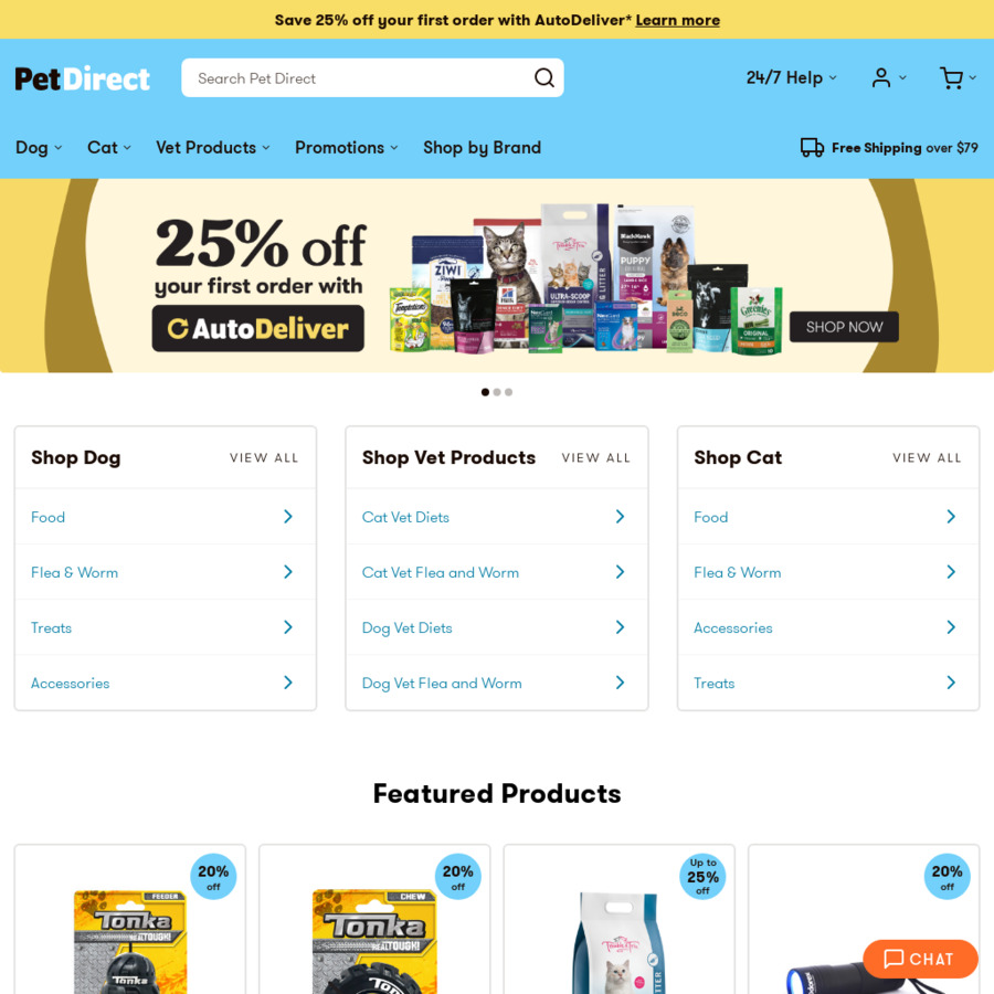 $20 off Minimum $80 Spend (New customers Only) @ Pet Direct ...