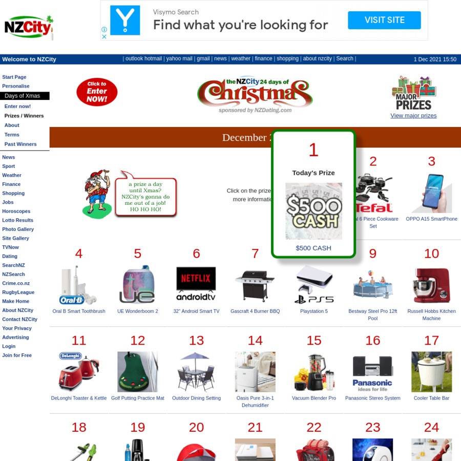 The NZCity 24 Days of Christmas 2021 - ChoiceCheapies Competitions