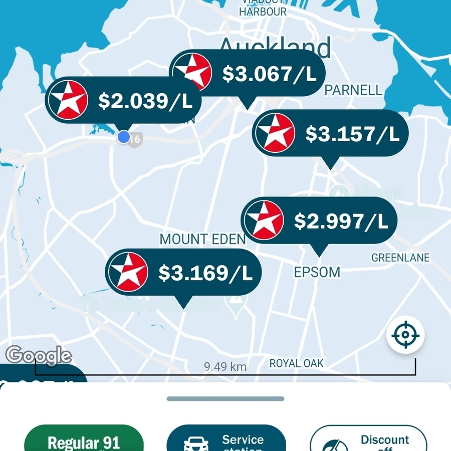 Regular 91 Petrol $2.039/L (+ $0.06 off Per Litre with Flybuys ...