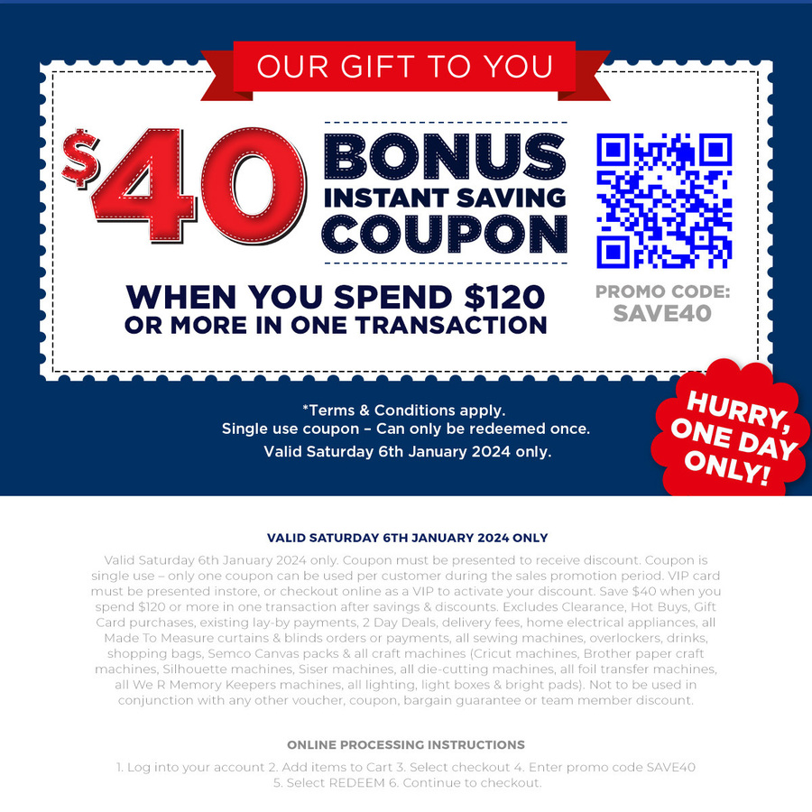 $40 off $120 Minimum Spend (Exclusions Apply, Free VIP Membership ...