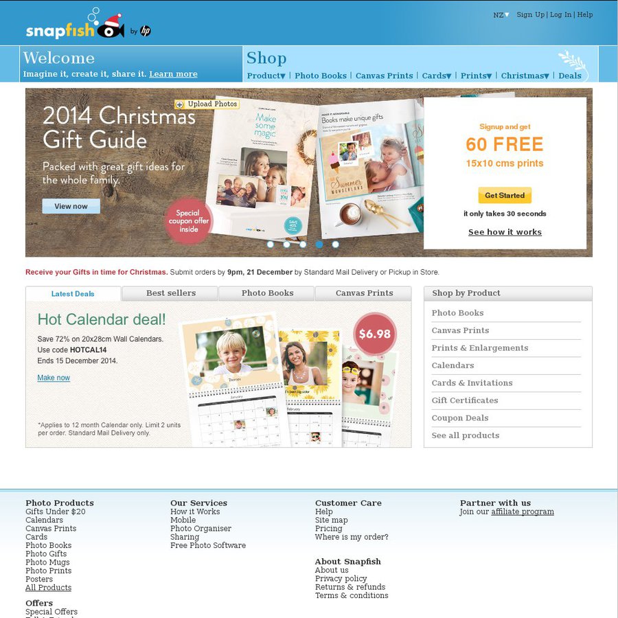 Snapfish - 60% off all Photo Books, Canvas Prints, Calendars and Cards - ChoiceCheapies