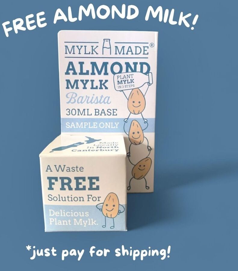 MYLK! 30ml Almond Barista Base Sample $0 + $5 Shipping (1 Sample Per ...
