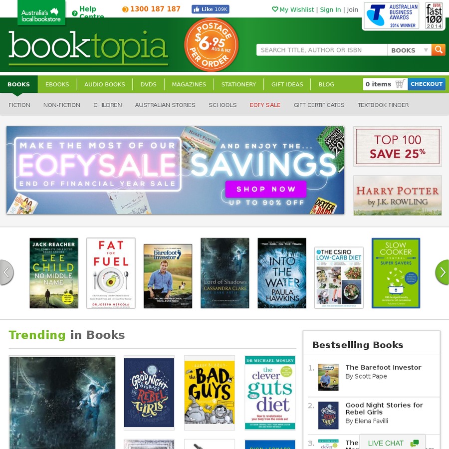 Booktopia - 10% off + up to 90% off End of Financial Year Sale ...