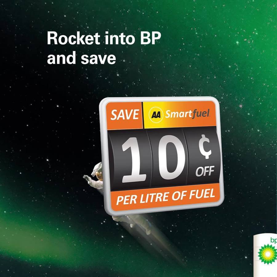 Save 10c/Litre on Fuel at BP (Min Spend $40) @ AA Smartfuel (28/3) - ChoiceCheapies