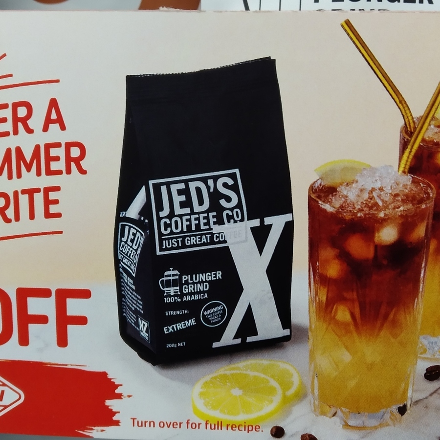 Jeds Coffee 200g Bag $4 with $1 off Coupon (Normally $7) @ New World ...