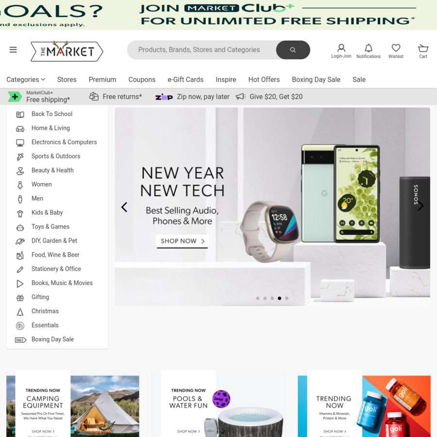 $10 off $99 Spend @ The Market (Requires MarketClub or MarketClub+ ...