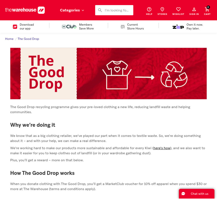 Donate Clothes & Receive a 10% off Apparel with $30 Spend Voucher ...