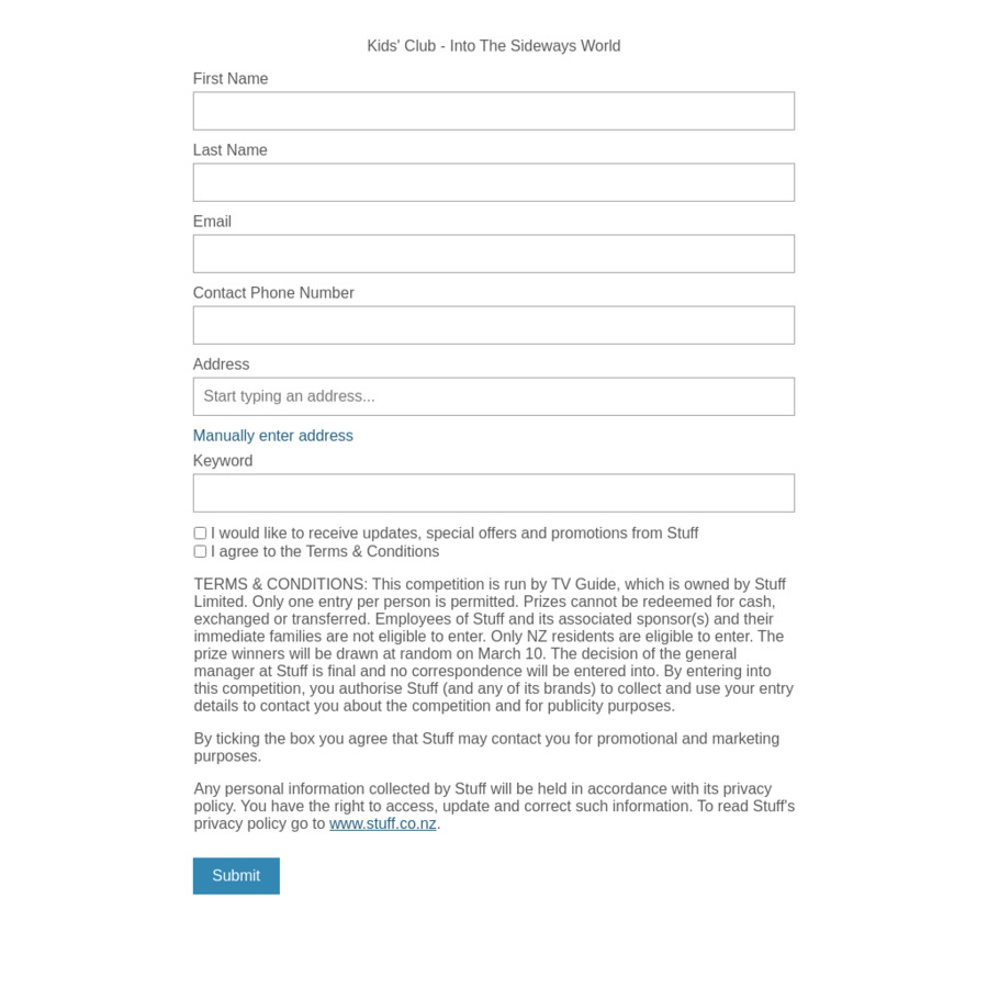 Win 1 of 6 copies of into The Sideways World by Ross Welford from TV ...