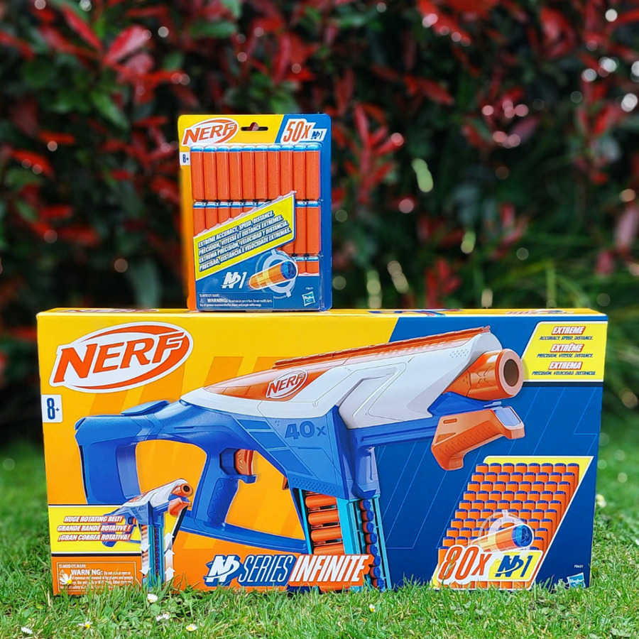Win one of two Nerf Infinite Blaster prize packs from Tots to Teens mag ...