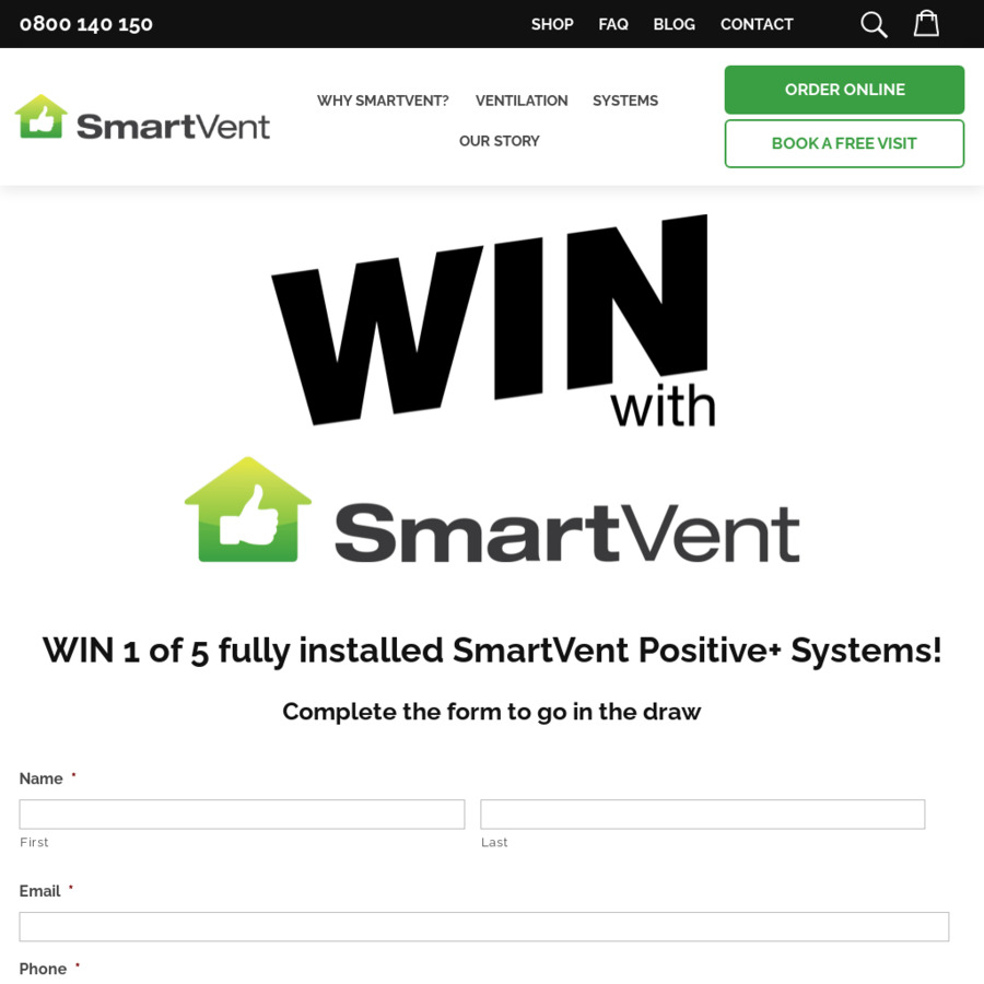 Win 1 of 5 Fully Installed Positive+ Ventilation Systems Worth over ...