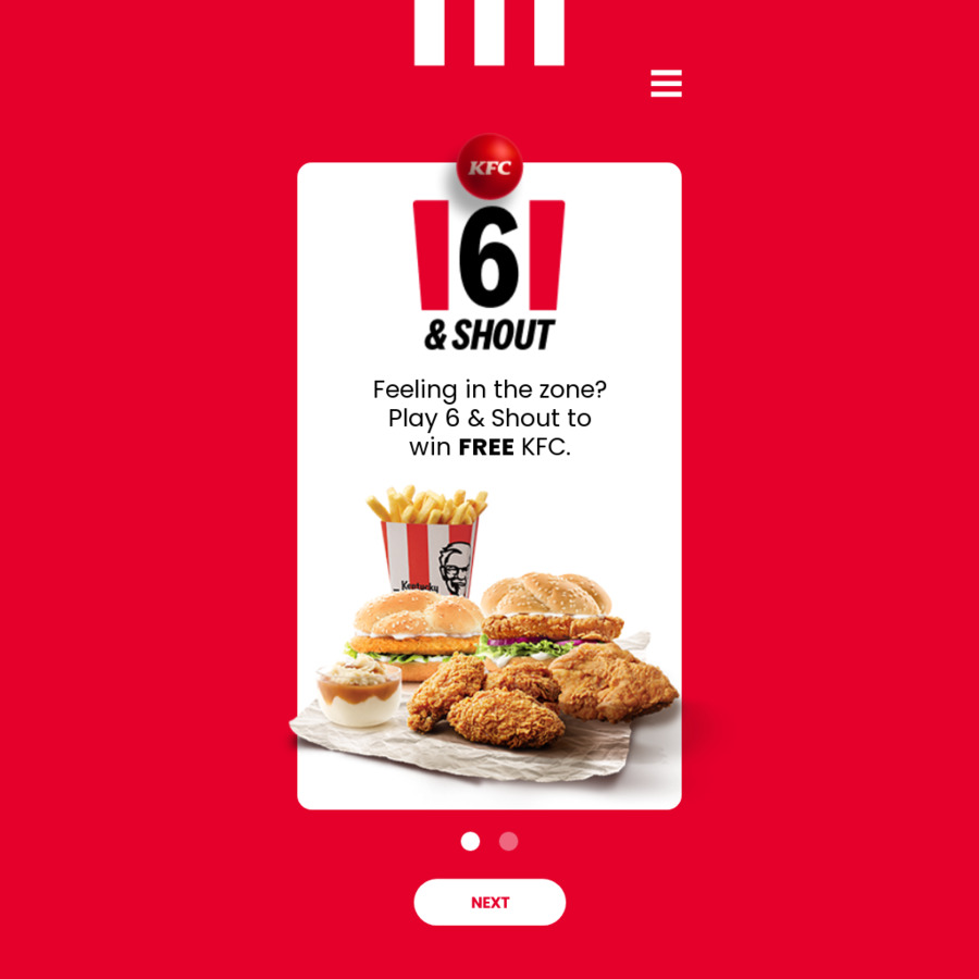 Play 6 & Shout Game for a Chance to Win Free Food @ KFC - ChoiceCheapies