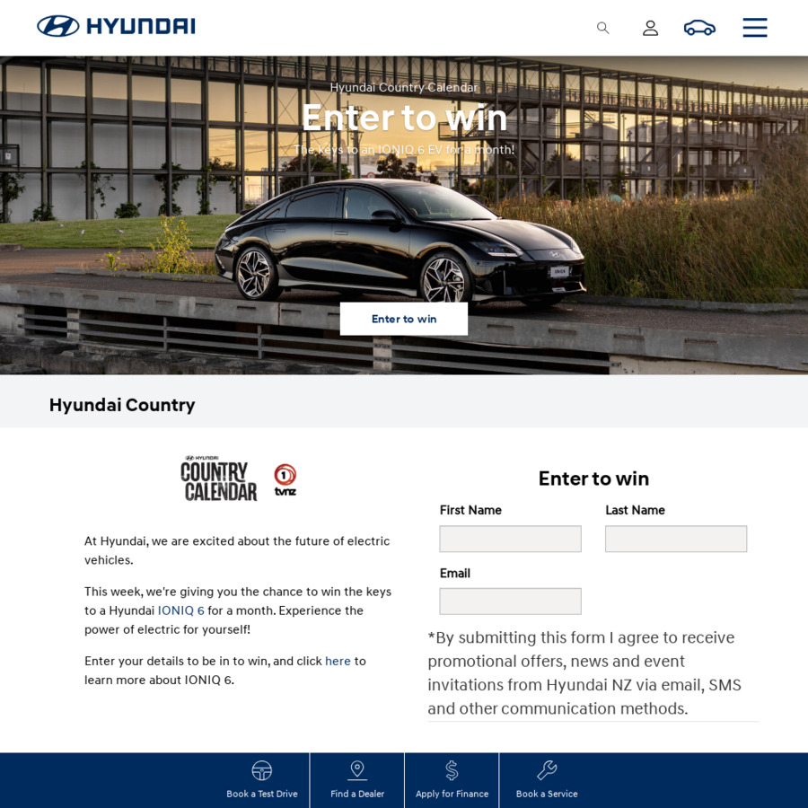 Win Keys to a Hyundai IONIQ 6 for a Month @ Hyundai NZ - ChoiceCheapies ...