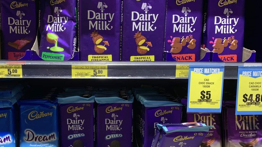 Cadbury Choc. Blocks 150-190g $2.99; Tip Top Polar Pie / Jelly Tip (6 ...