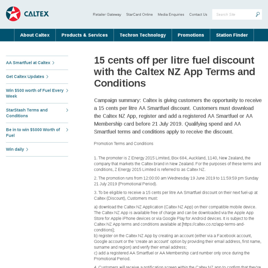 15¢ off per litre with AA Smartfuel and Caltex App (New Users ...