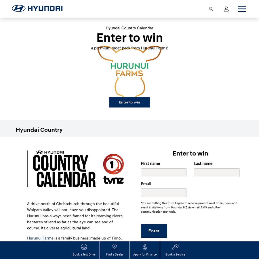 Win a Premium Meat Prize Pack from Hurunui Farms @ Hyundai NZ ...