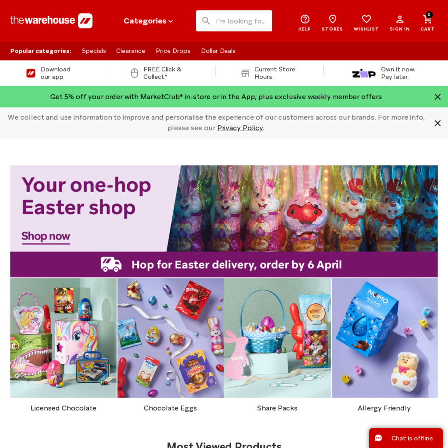 50% off Easter Confectionery (In-store Only) @ The Warehouse (Requires ...