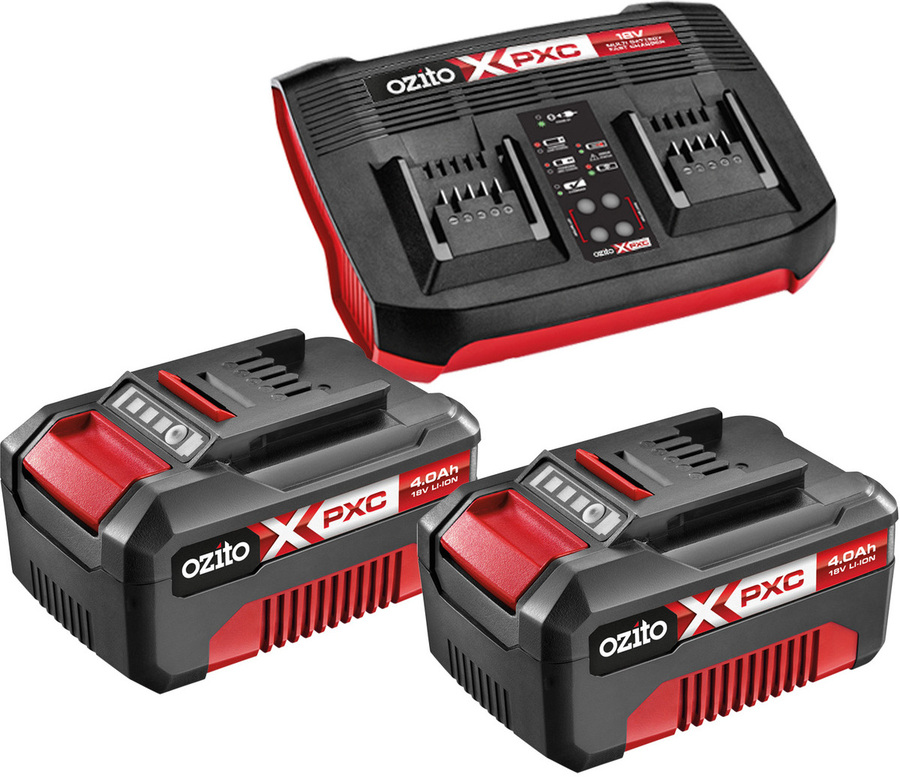 Ozito PXC 18V 2x 4.0Ah Batteries & Multi Charger Pack $109 + Delivery ...