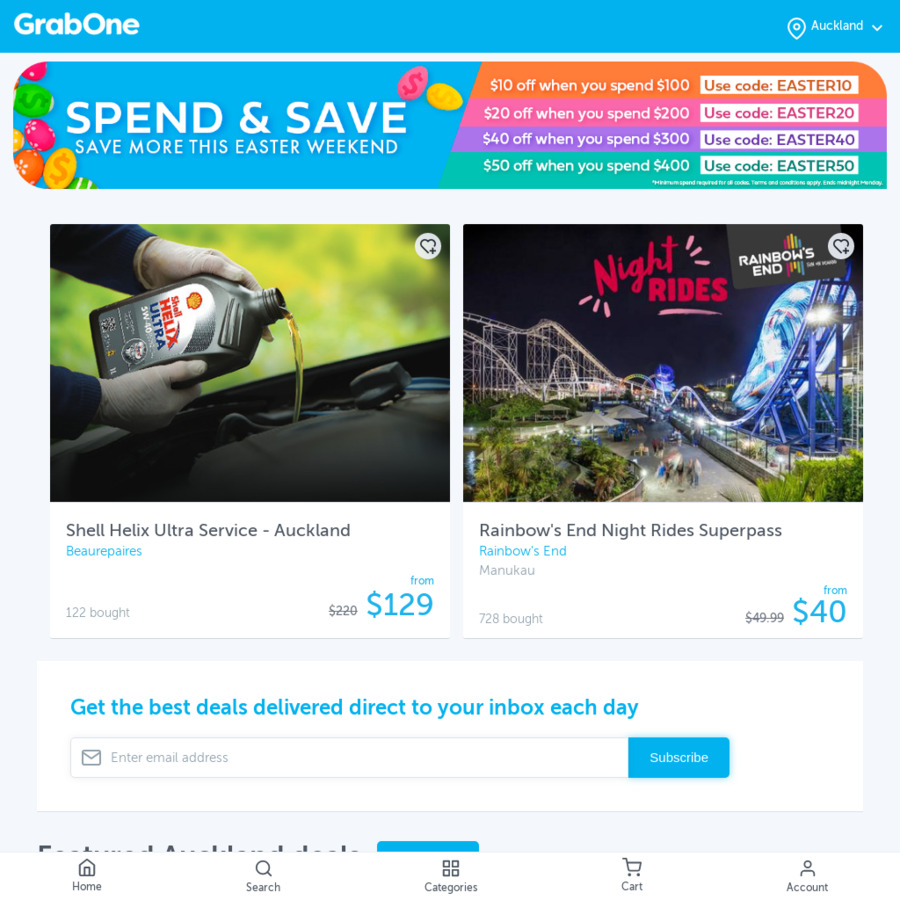 $10 off $100 Spend, $20 off $200 Spend, $40 off $300 Spend, $50 off ...