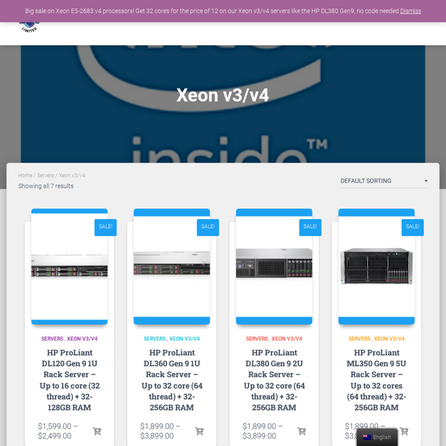 Ex-Lease Xeon v3/v4 Servers (16 Cores for the Price of 6): E.g., HP DL120 Gen9 with 16 Core/32 ...