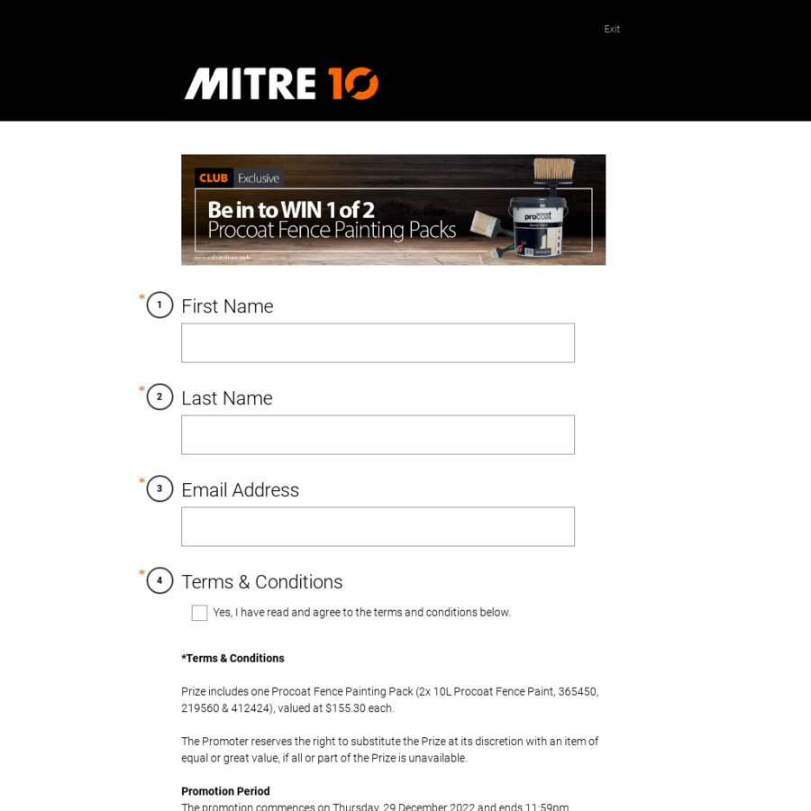 Win 1 of 2 Procoat Fence Painting Packs @ Mitre 10 (Mitre 10 Club Membership Required ...