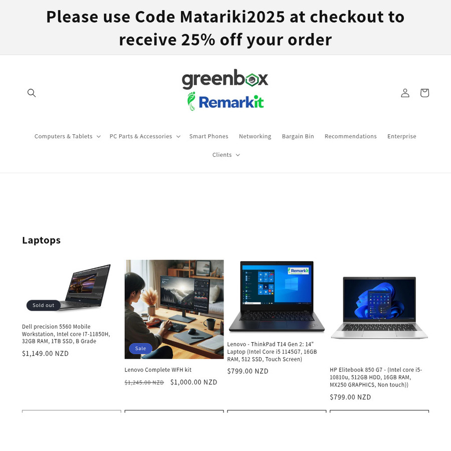 25% off Refurbished Laptops, Desktops & IT Accessories + Shipping / C&C ...