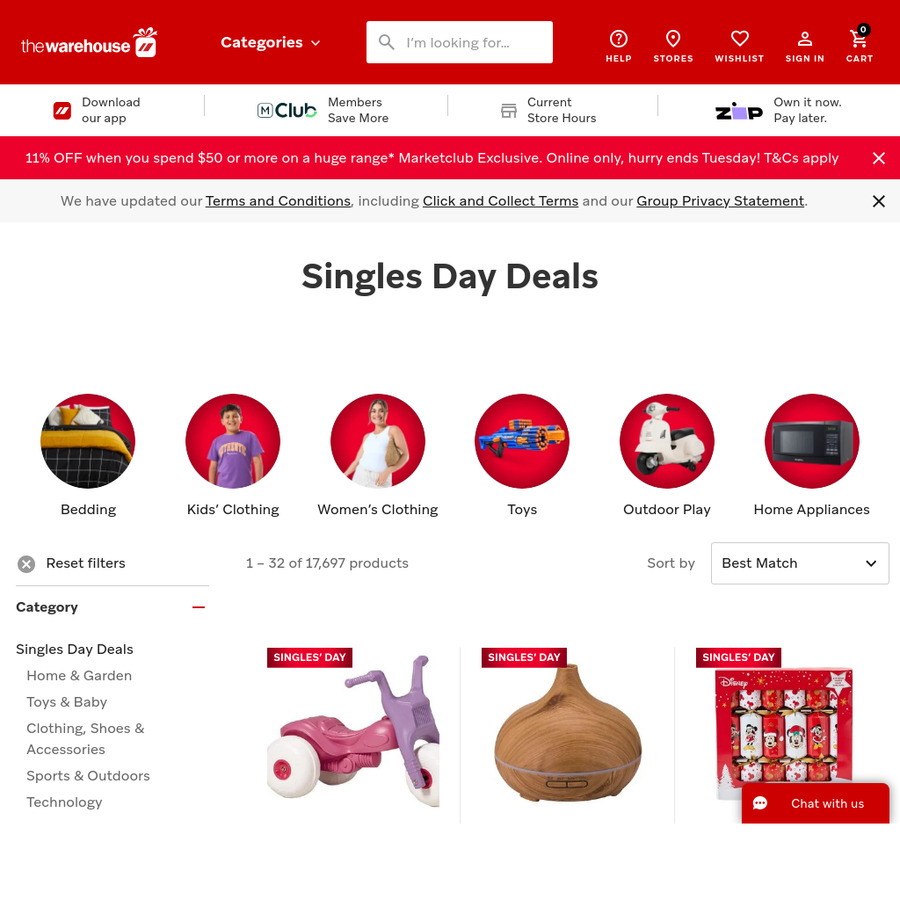 11% off Selected Range When You Spend $50 or More (Exclusions Apply ...