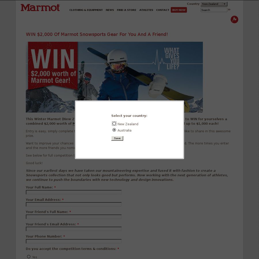 Win Marmot Snowsports Gear for You and A Friend (Valued at $2,000) from ...