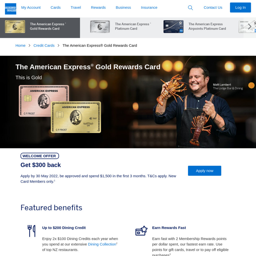 Amex Gold / Rose Rewards Card: Spend $1500 in First 3 Months, Receive ...