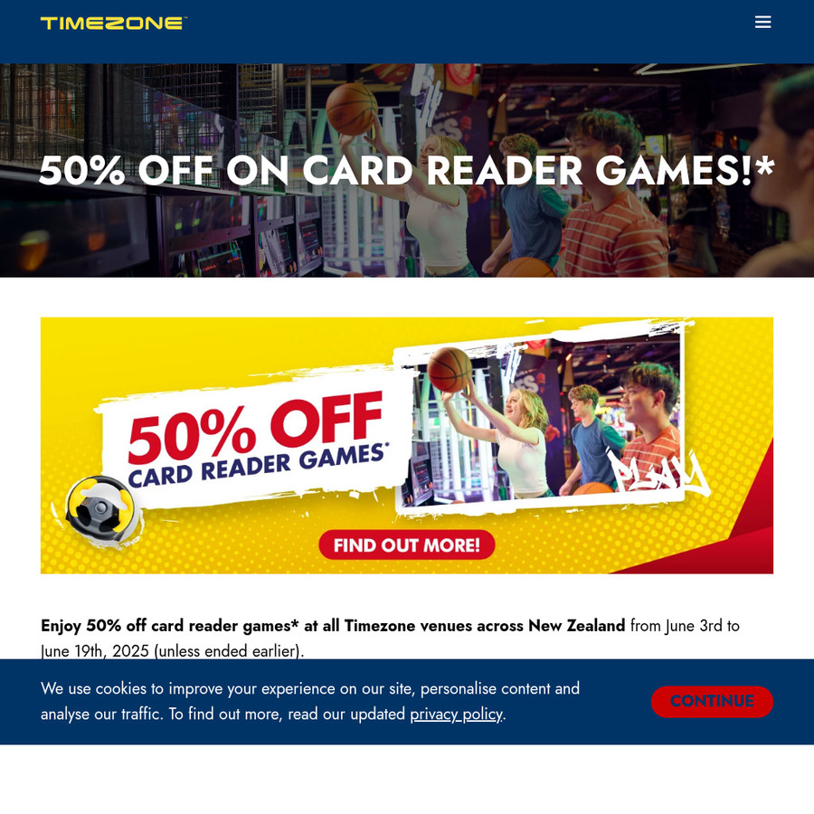 50% off Card Reader Games (Exclusions Apply) @ Timezone - ChoiceCheapies
