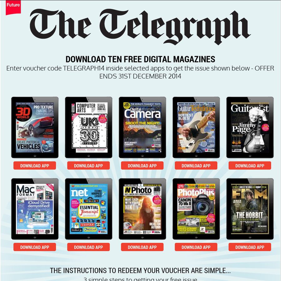 10 FREE Digital Magazines for iOS ($80 Value) - ChoiceCheapies
