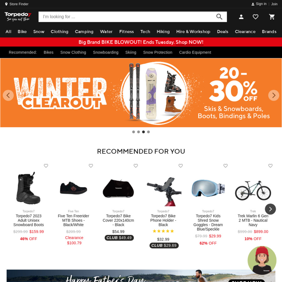 Up to 50% off with N3 (Online Only) @ Torpedo7 - ChoiceCheapies