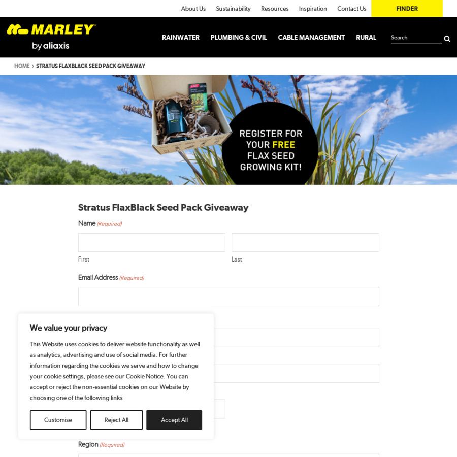 Register for Free Flax Seed Growing Kit @ Marley - ChoiceCheapies