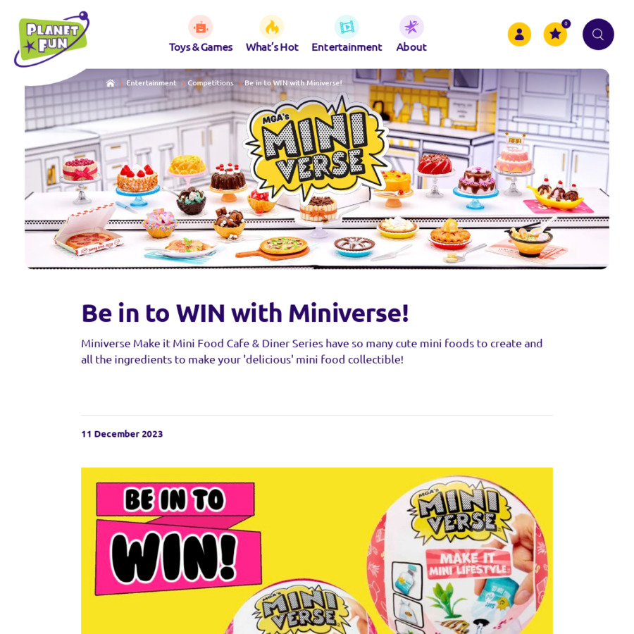 Win 1 of 4 Miniverse Collectibles Prize Packs @ Planet Fun - ChoiceCheapies Competitions