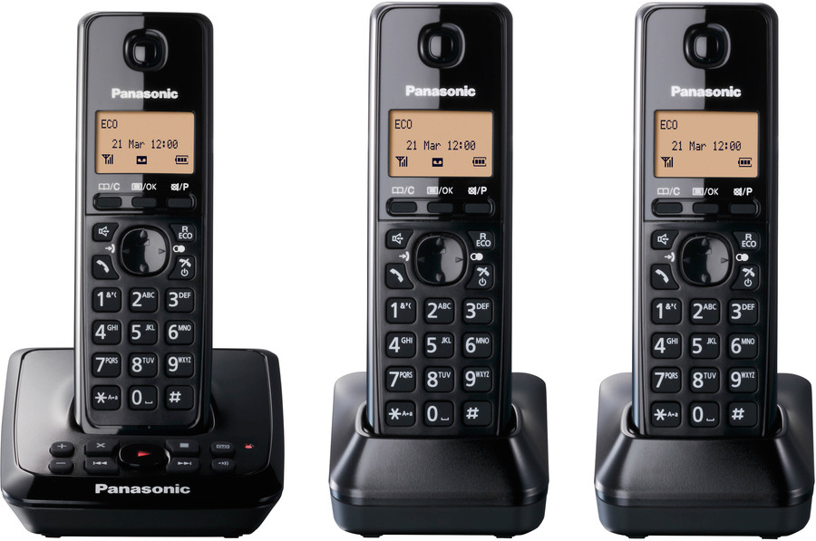 Panasonic Triple Handset w/ Answering Machine $43 (w/ $5 Code and $20 ...
