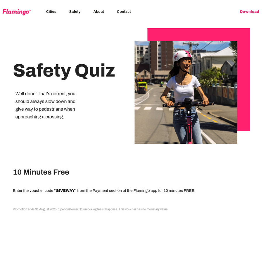 $10 Free Credit @ Flamingo Scooters - ChoiceCheapies