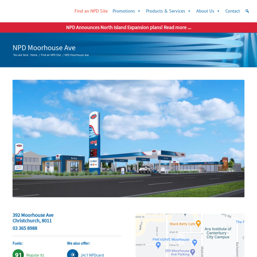 [Christchurch] Save 15c Per Litre of Fuel at NPD Moorhouse - ChoiceCheapies