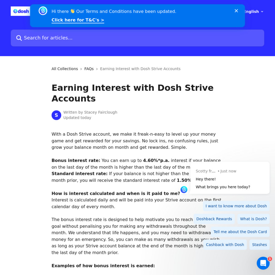 Earn up to 4.60% p.a. @ Dosh - ChoiceCheapies