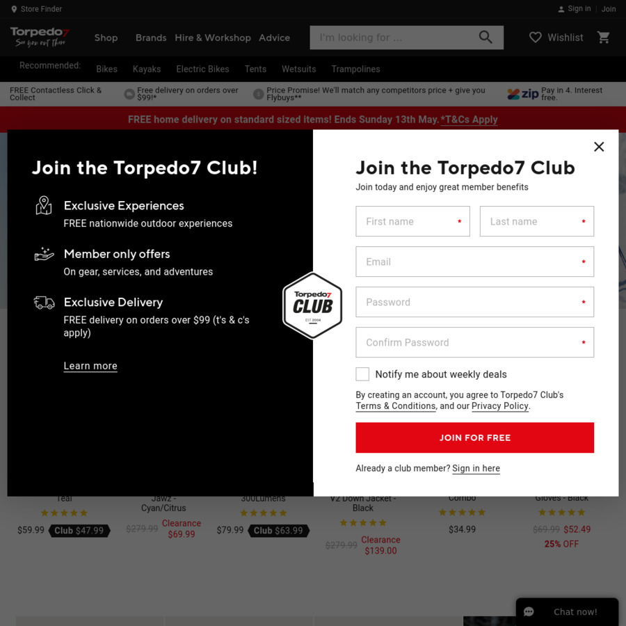 Free Shipping on All Standard Size Items at Torpedo7 - ChoiceCheapies