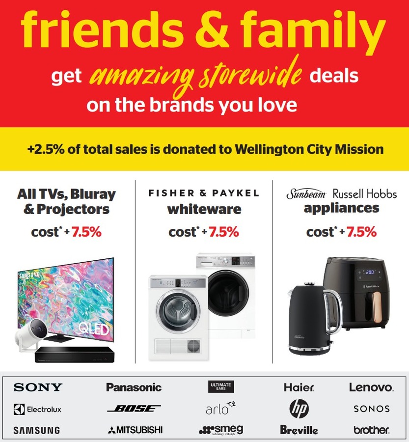 Friends & Family Offer: Cost + 7.5% on a Variety of Products (+ 2.5% of ...